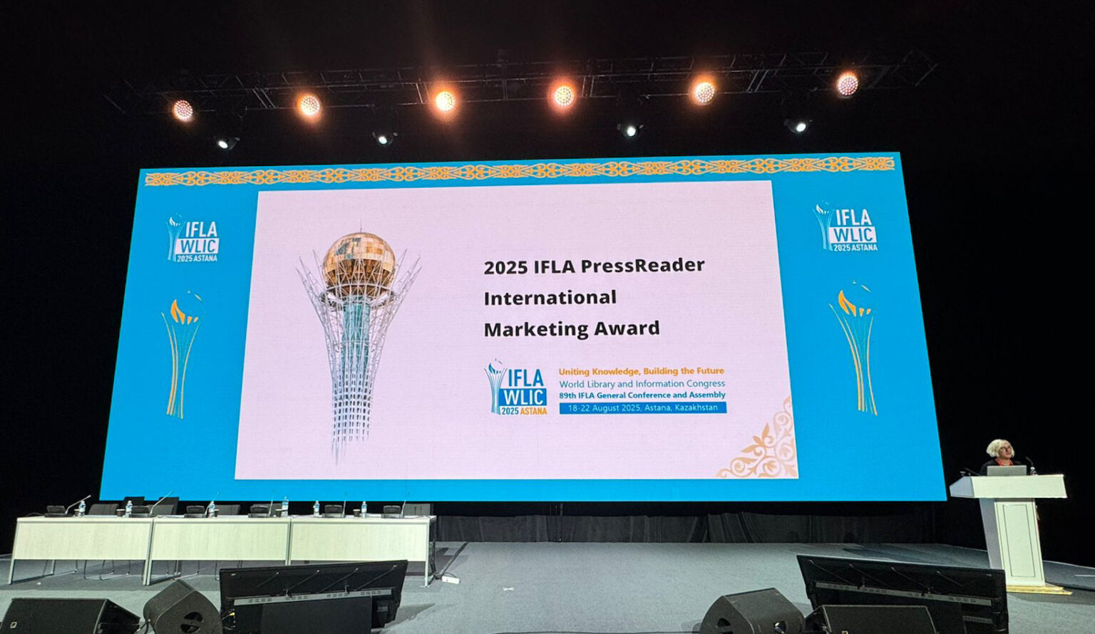 IFLA PressReader International Marketing Award 2025 – Ceremony in Astana – IFLA